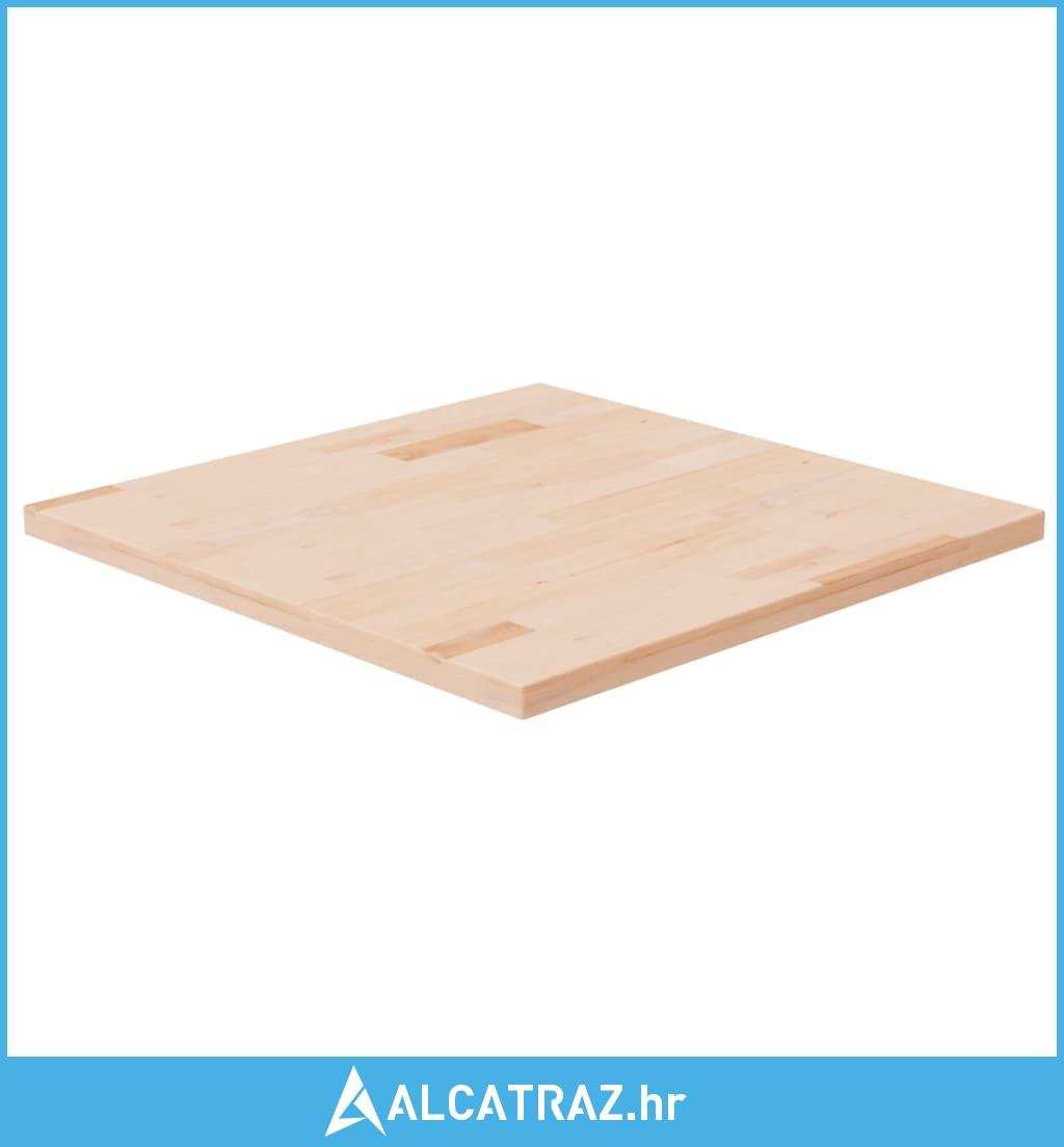 Četvrtasta stolna ploča 60 x 60 x 2,5 cm netretirana hrastovina - NOVO