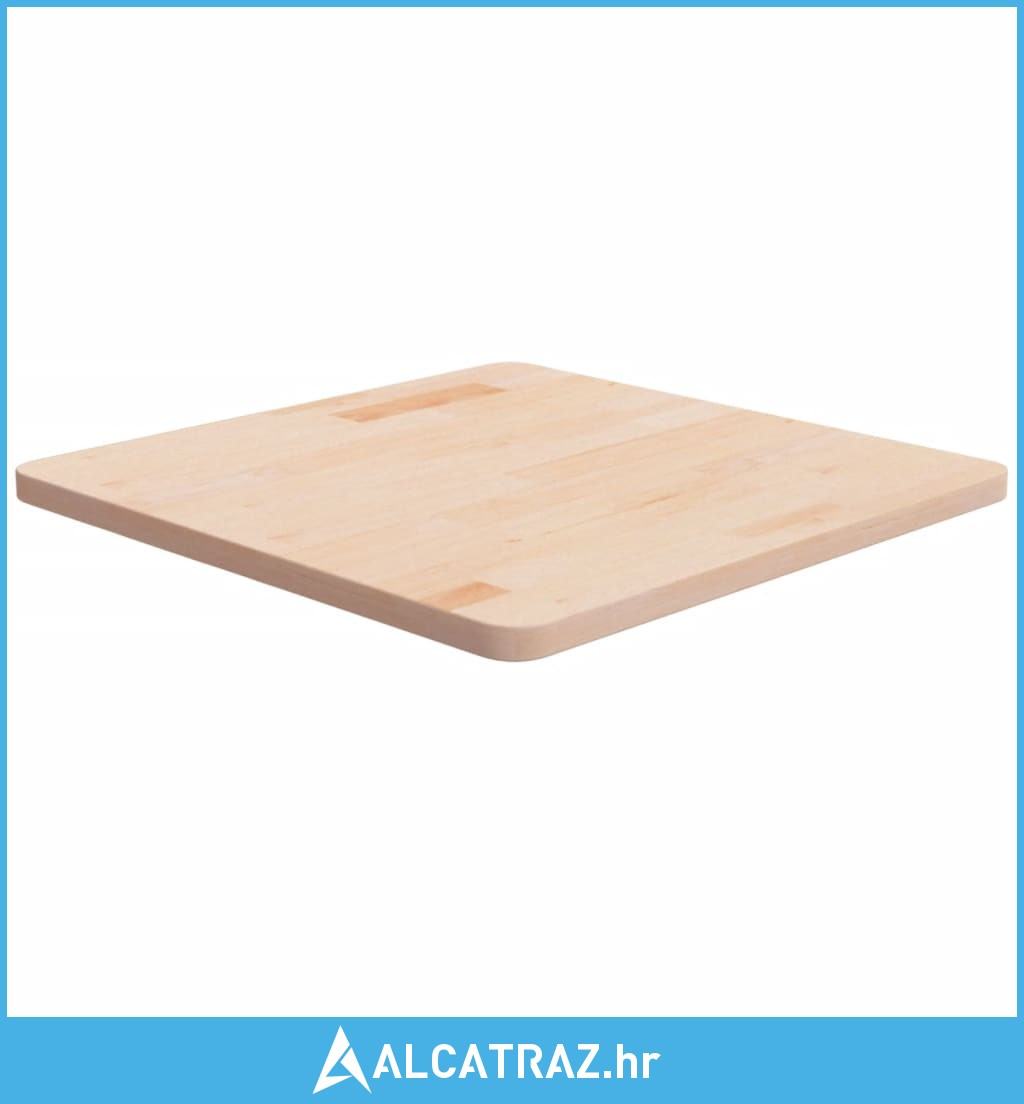 Četvrtasta stolna ploča 60 x 60 x 2,5 cm netretirana hrastovina - NOVO