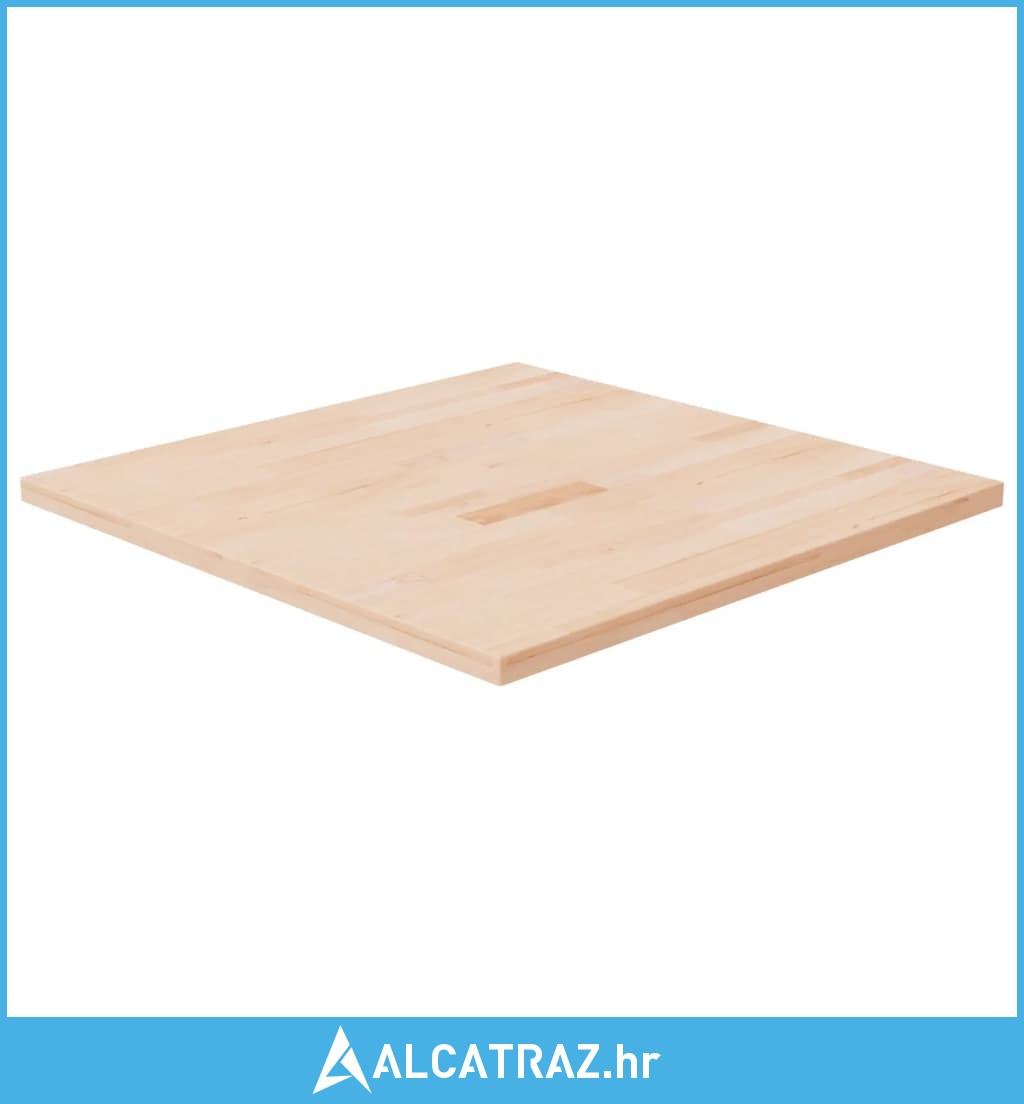 Četvrtasta stolna ploča 70x70x2,5 cm netretirana hrastovina - NOVO