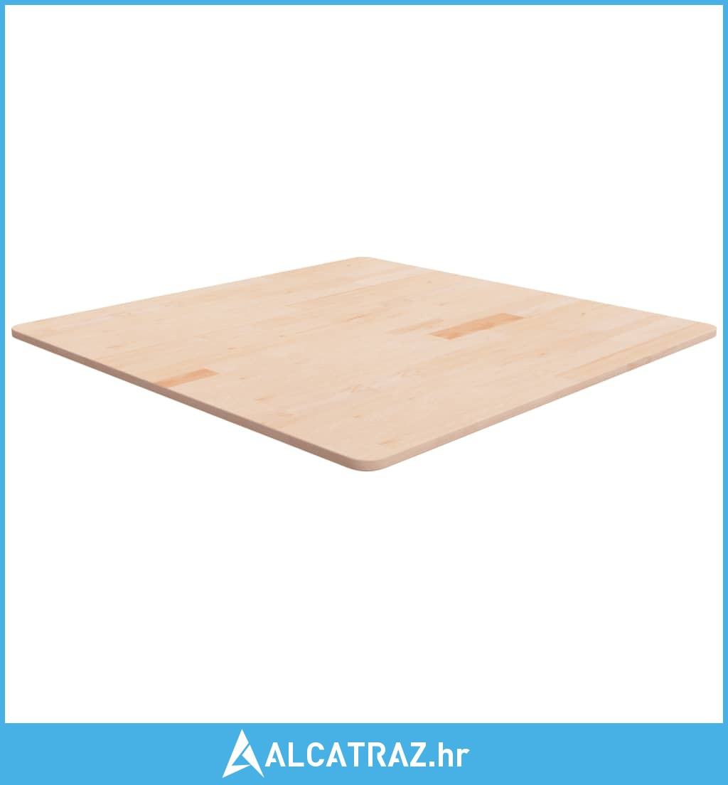 Četvrtasta stolna ploča 90x90x1,5 cm netretirana hrastovina - NOVO
