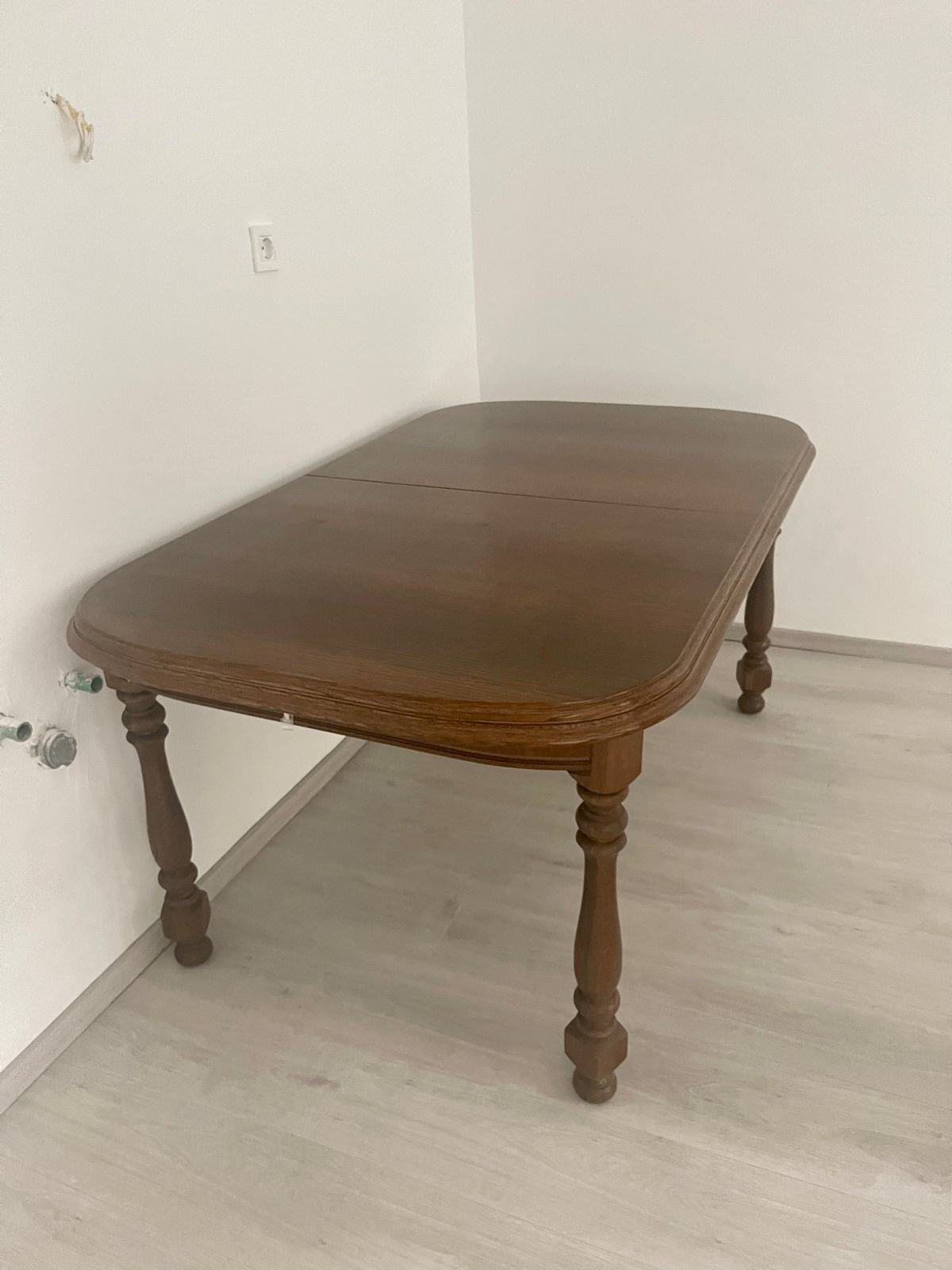 HRASTOVINA PUNO DRVO STOL + 10 STOLACA