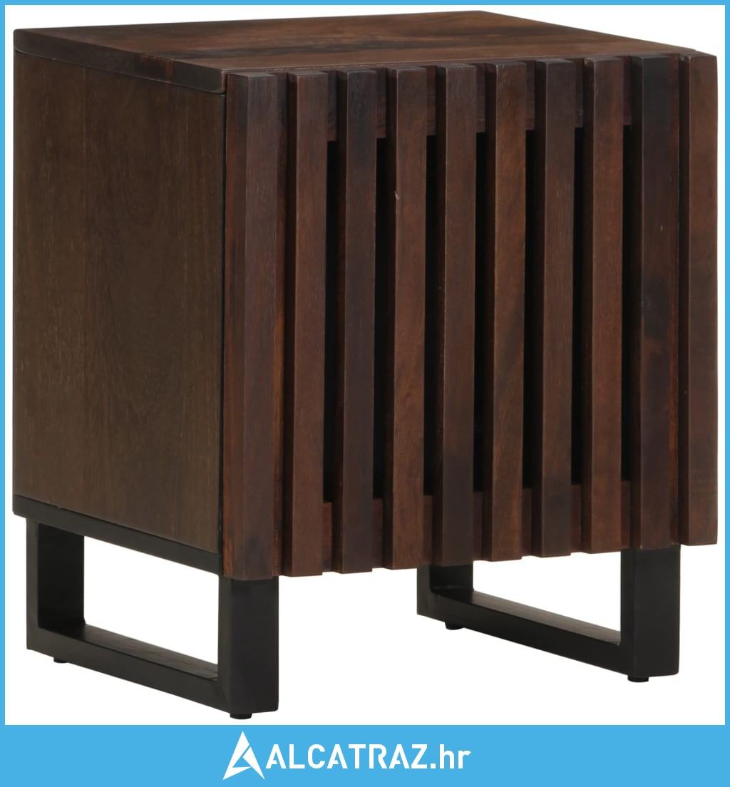 Noćni ormarić 40 x 34 x 46 cm od masivnog drva manga - NOVO