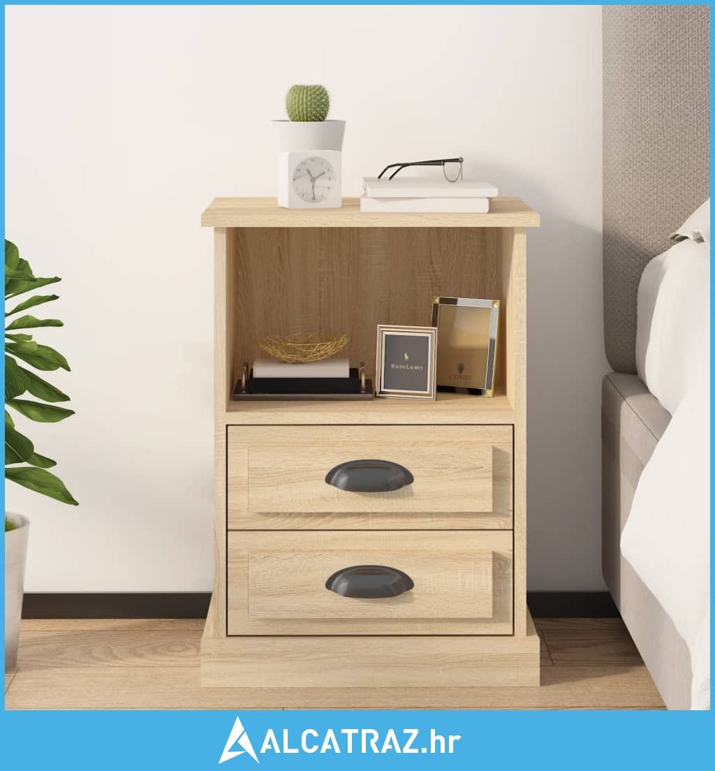 Noćni ormarić boja hrasta sonome 43x36x60 cm - NOVO