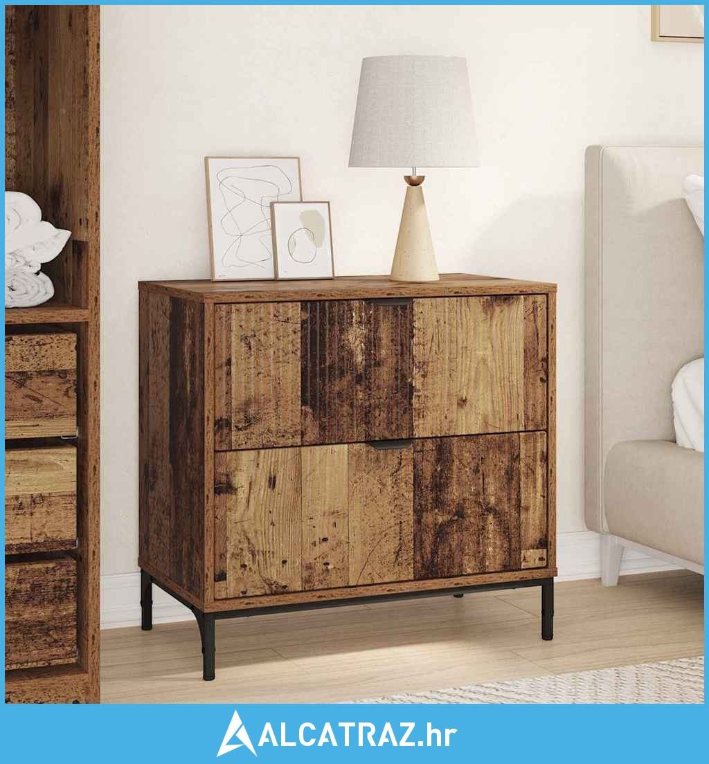 Noćni ormarić Staro drvo 63.5 x 36 x 61 cm Konstruirano drvo - NOVO