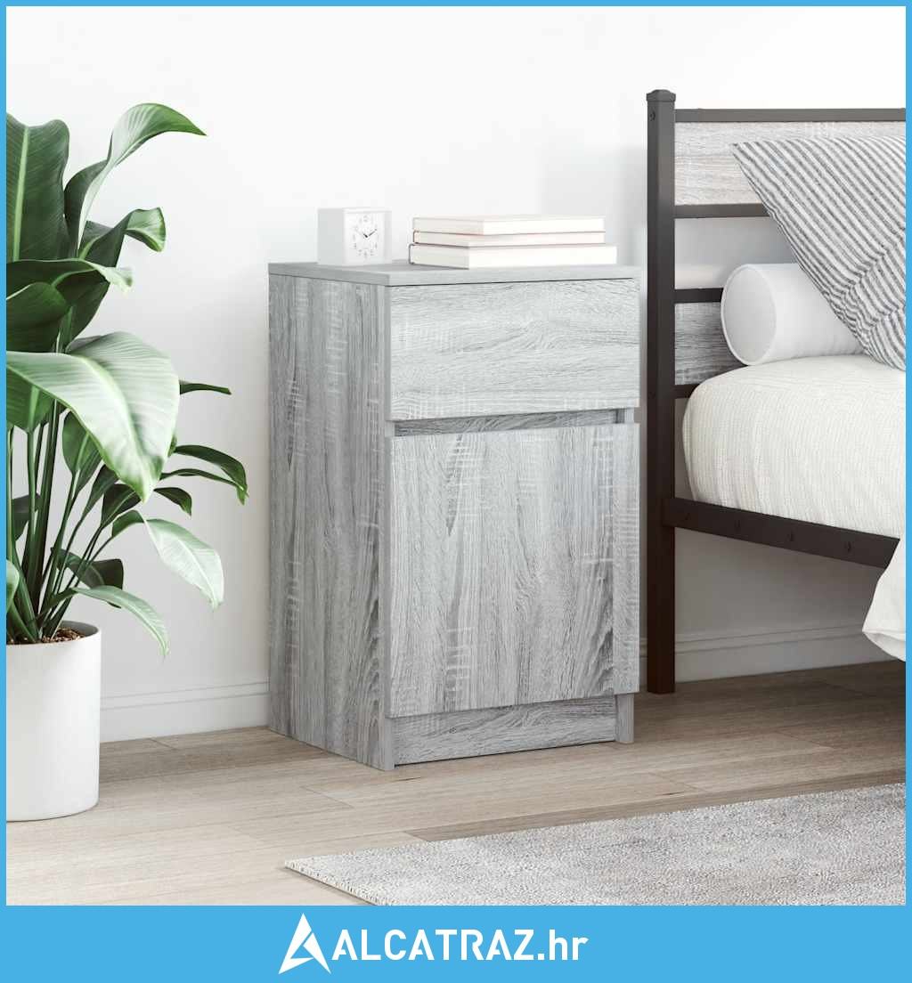 Noćni ormarići 2 kom boja hrasta 39x35x65 cm konstruirano drvo - NOVO