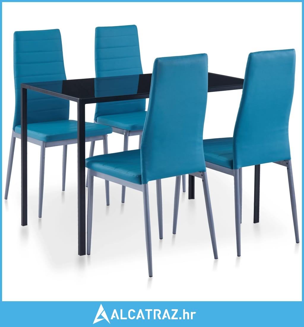 Petodijelni blagovaonski set plavi - NOVO