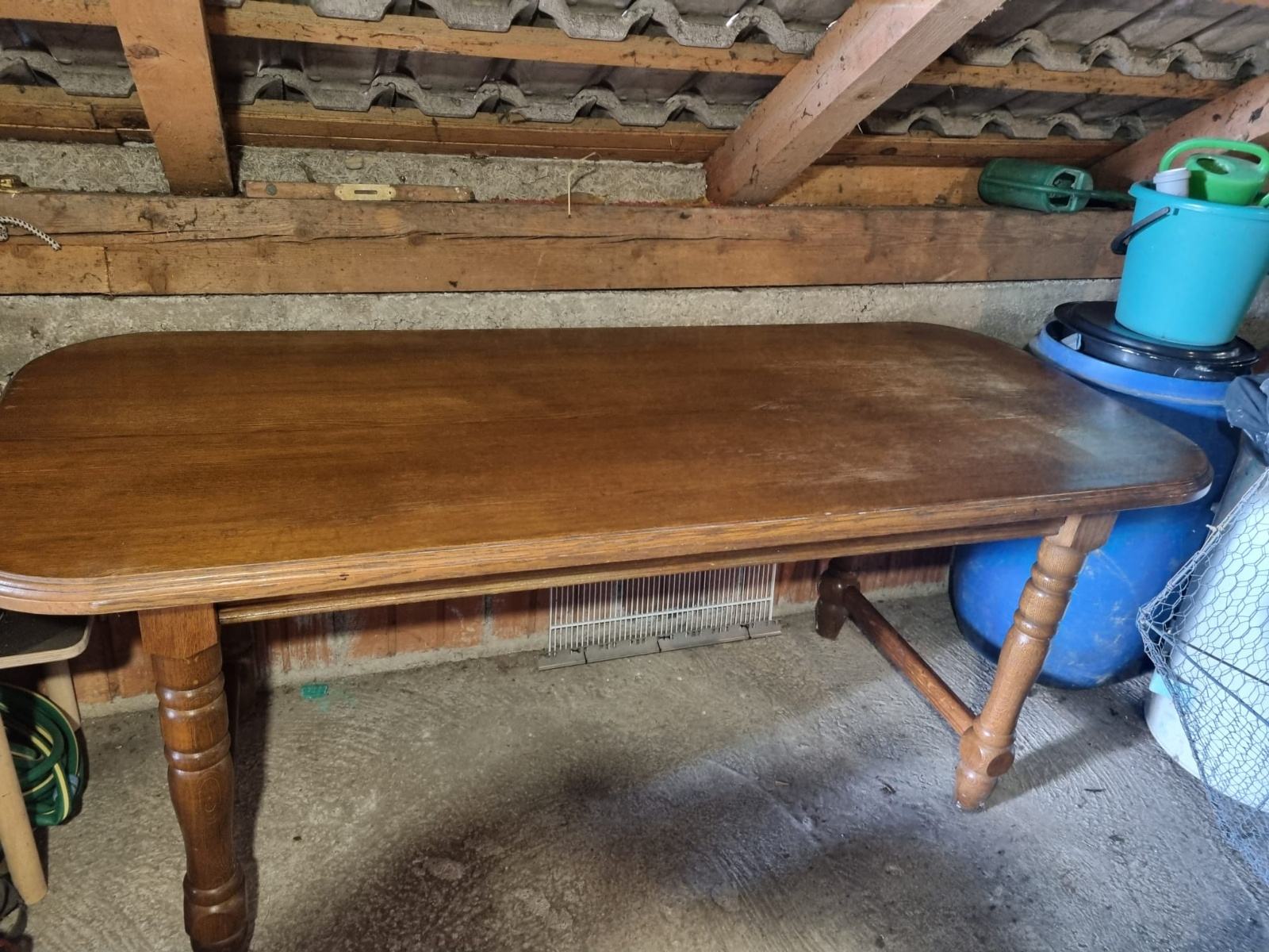 Stol hrastovina puno drvo 80x185