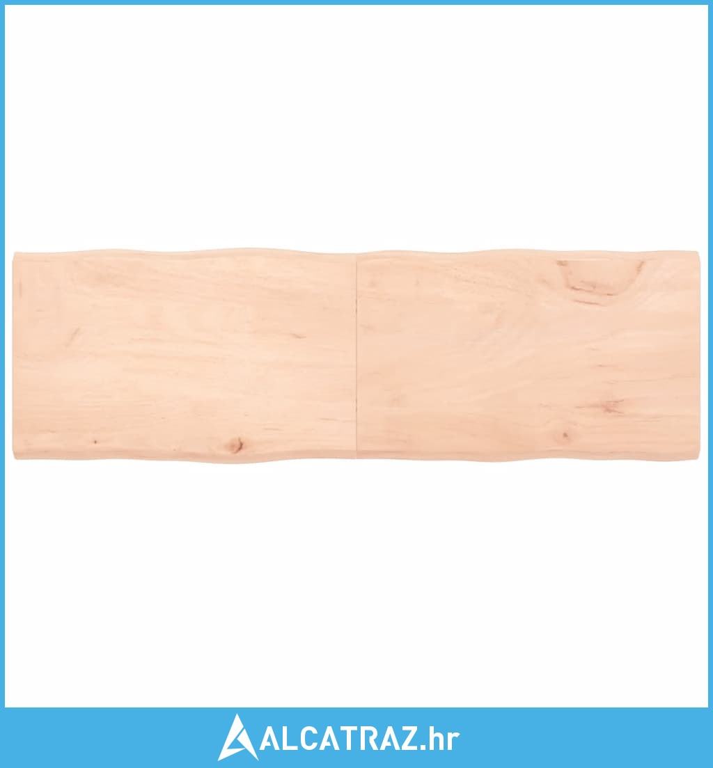 Stolna ploča 160x50x4 cm netretirana hrastovina sa živim rubom - NOVO