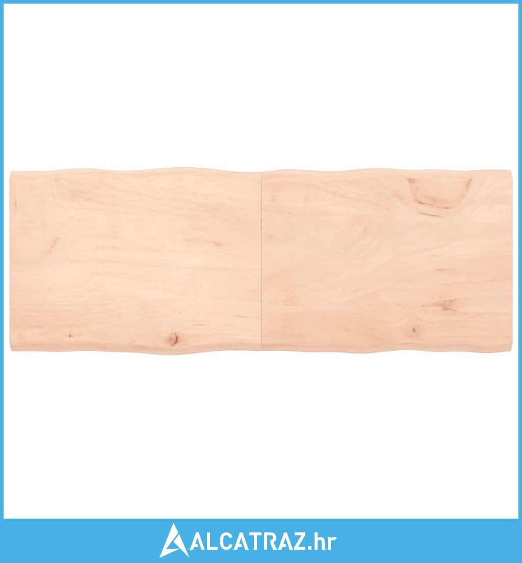 Stolna ploča 160x60x4 cm netretirana hrastovina sa živim rubom - NOVO
