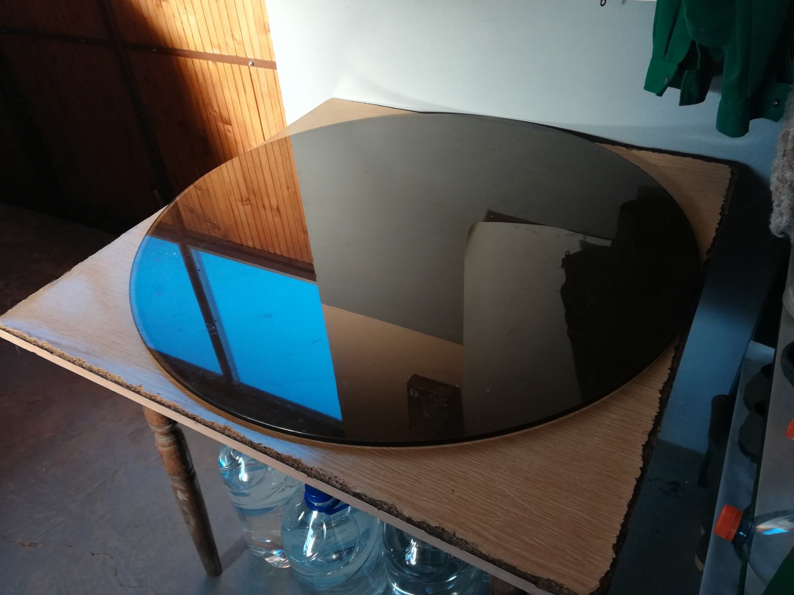 Debelo okruglo staklo za stolove,79 cm