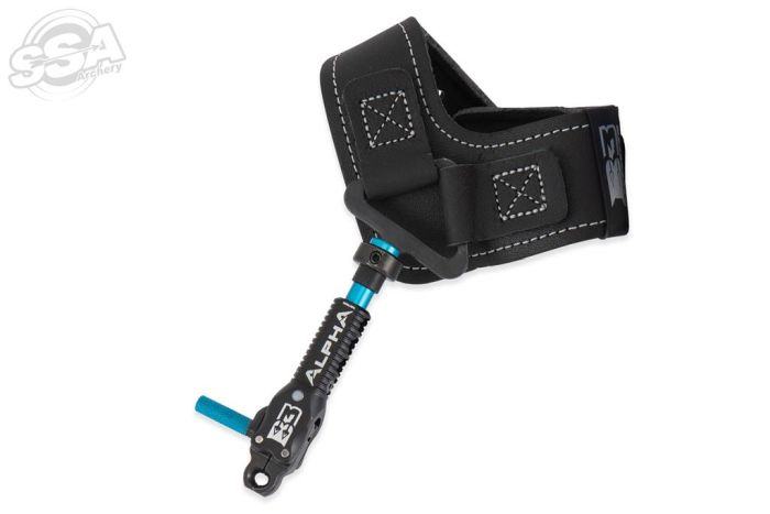 B3 Archery Alpha Swivel Stem - Index Finger Buckle Strap Black