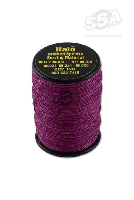 BCY Serving Material Braided Halo Dia .017 Jig Black Cherry