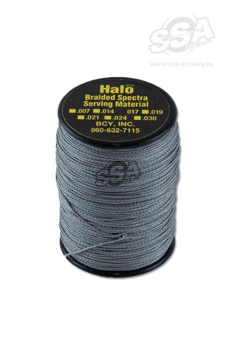 BCY Serving Material Braided Halo Dia .017 Jig Silver