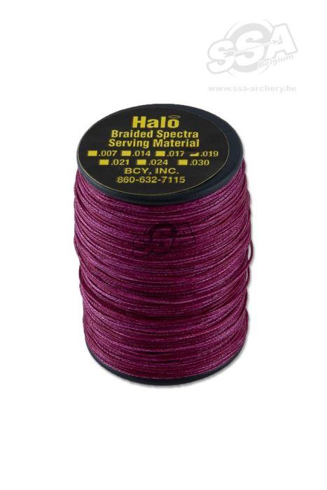 BCY Serving Material Braided Halo Dia .019 Jig Black Cherry