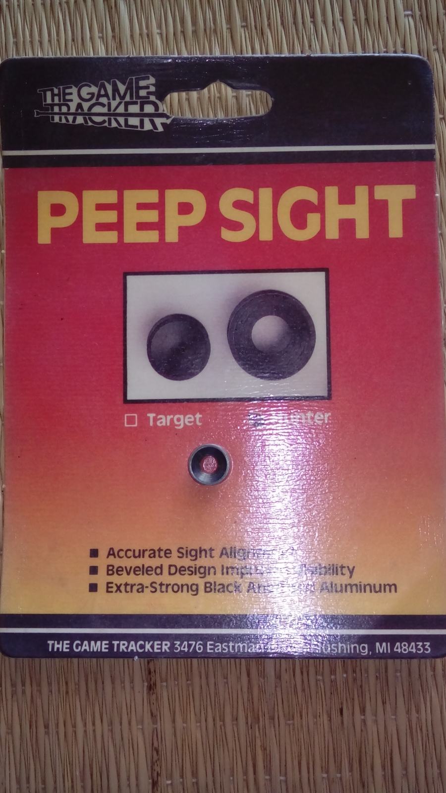 Nišan zadnji THE GAME TRACKER PEEP SIGHT-HUNTER 3/16-USA