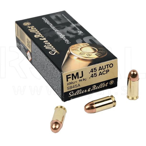 Sellier&Bellot .45 ACP FMJ 14,9g