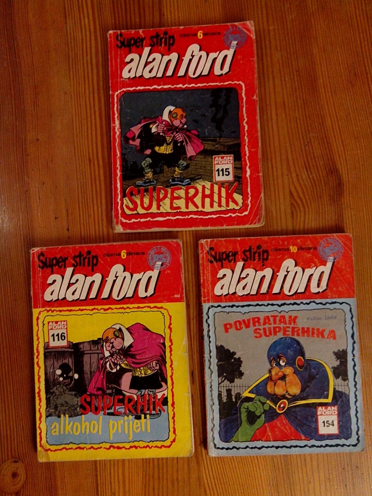 Alan Ford Superhik trilogija 115,116,154 sve za 40kn REZERVIRANO