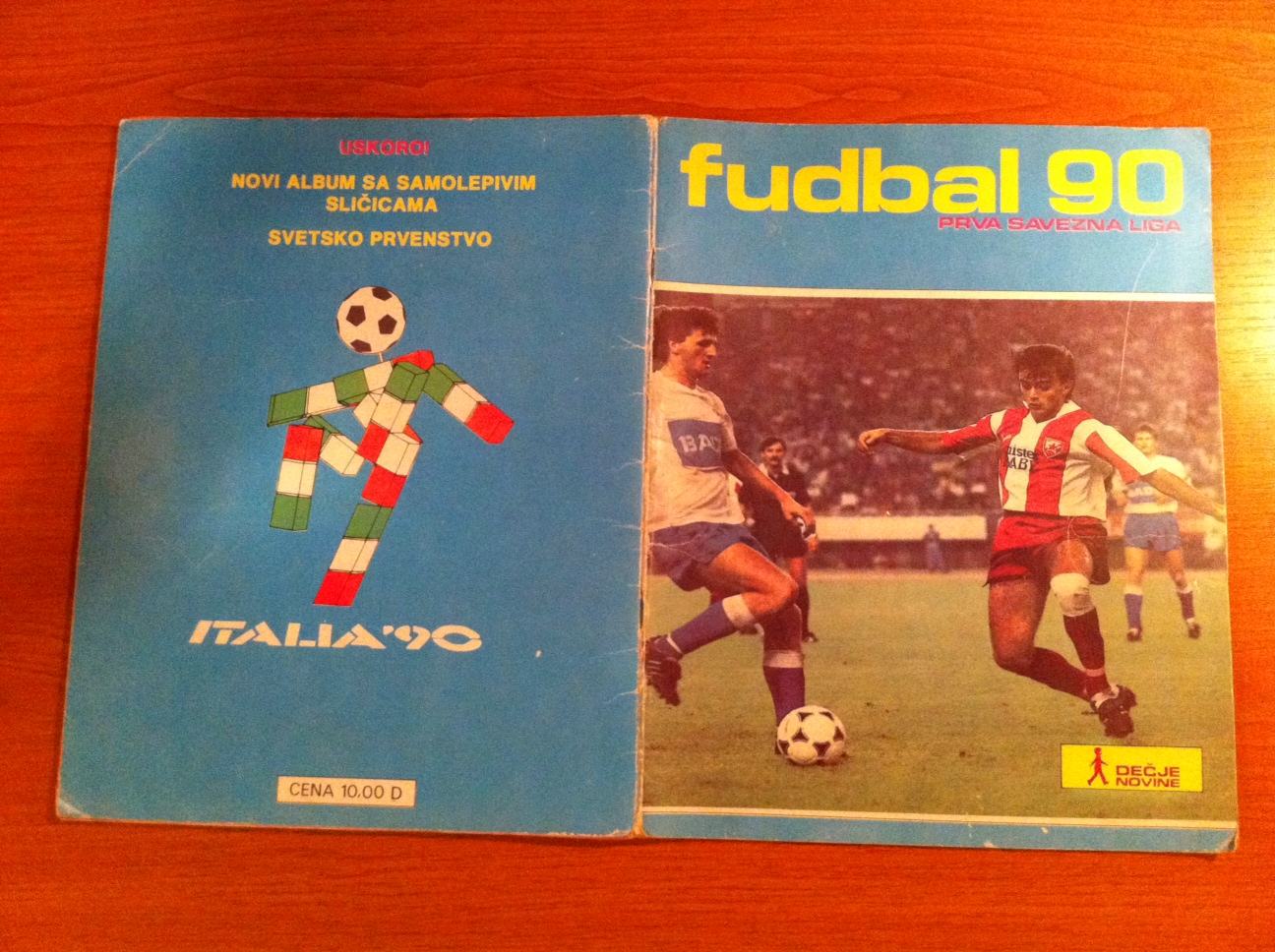 Fudbal 90, album sa sličicama nogometnih klubova iz ex-Yu