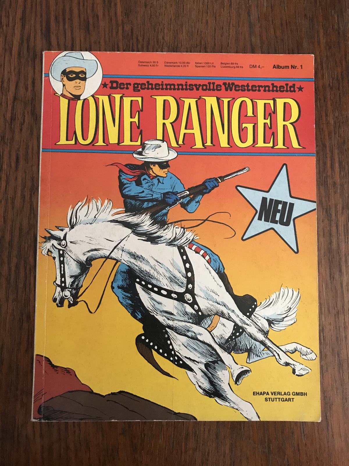 LONE RANGER - STRIP ALBUM NA NJEMAČKOM JEZIKU