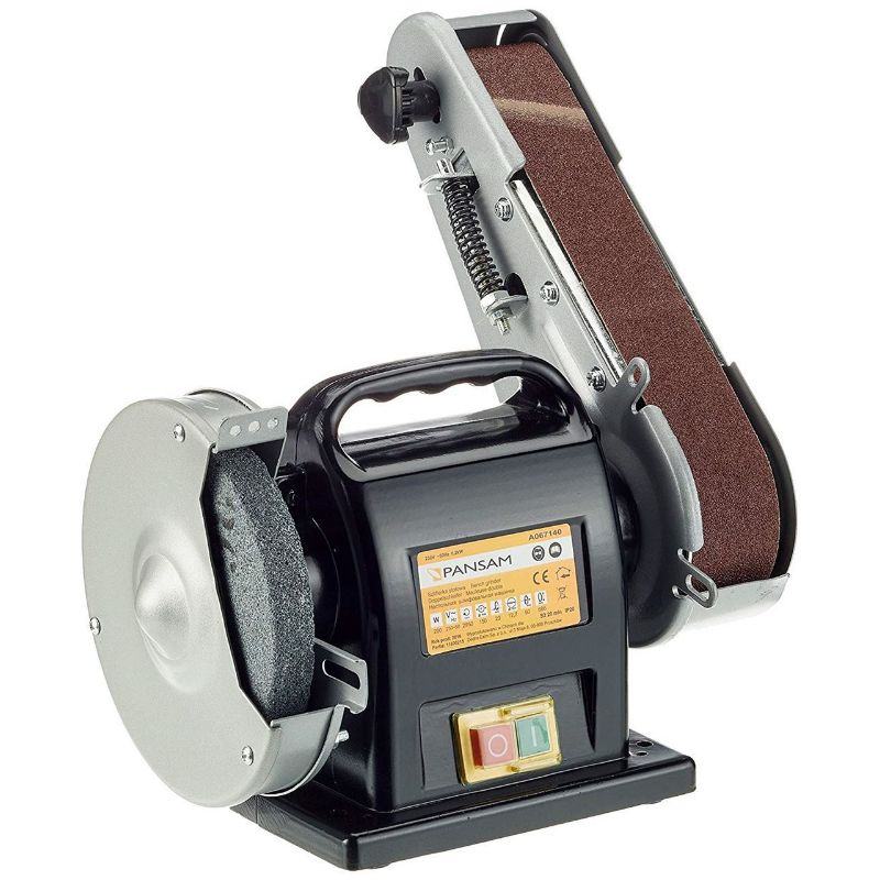 Stolna tračna brusilica s diskom 200W,150x20mm s trakom