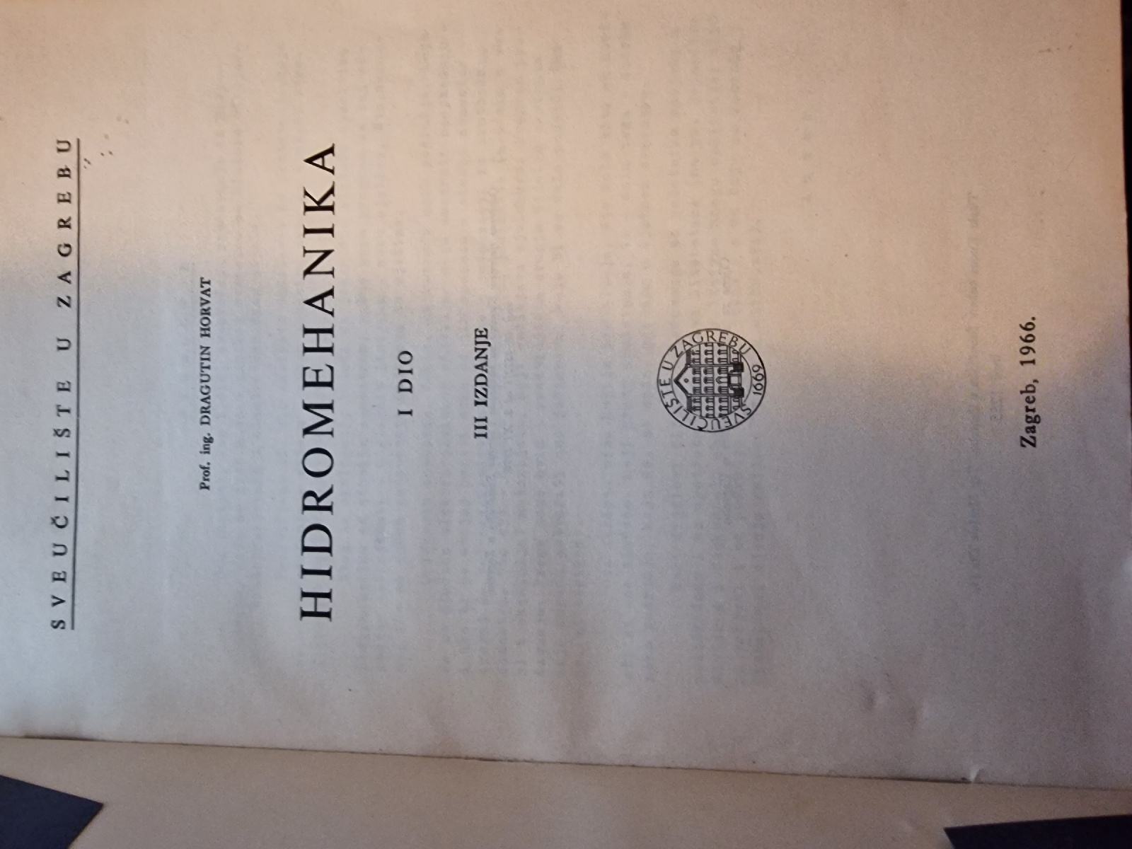 Hidromehanika 1 i 2 dio