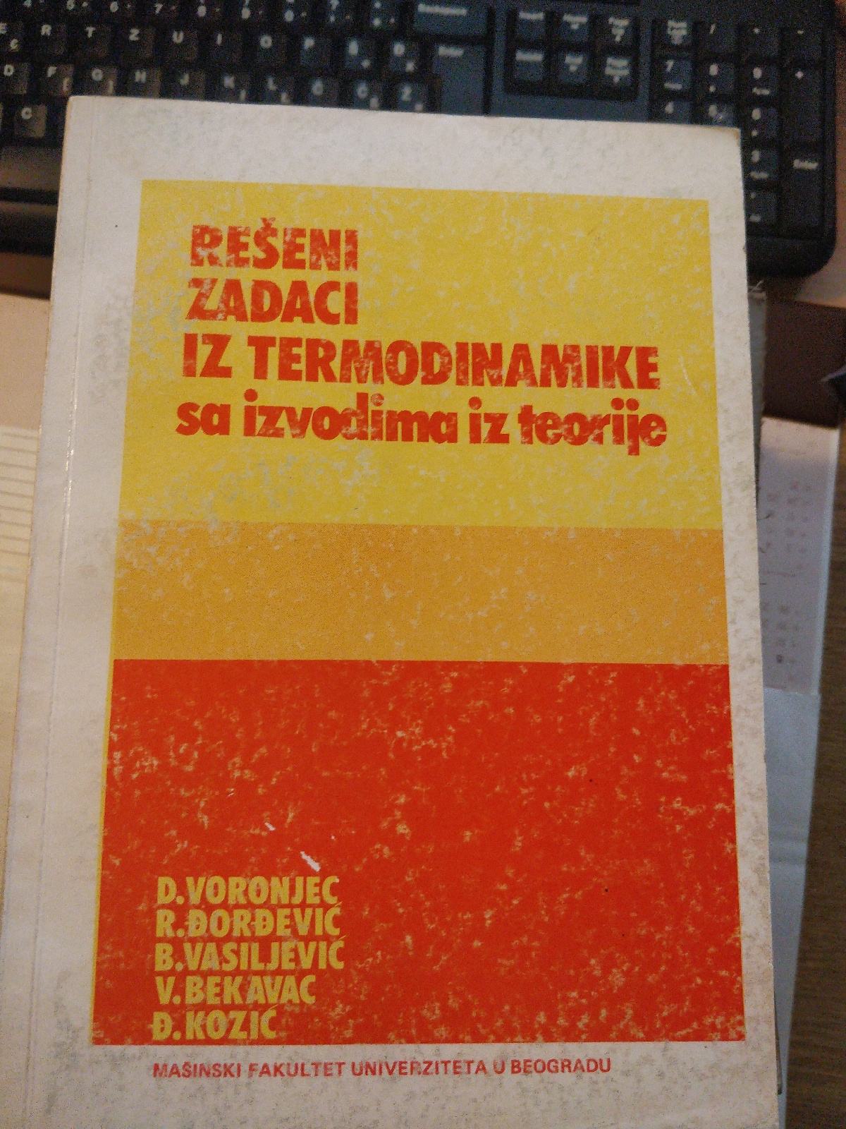 Rešeni zadaci iz termodinamike sa izvodima iz teorije, Voronjec...