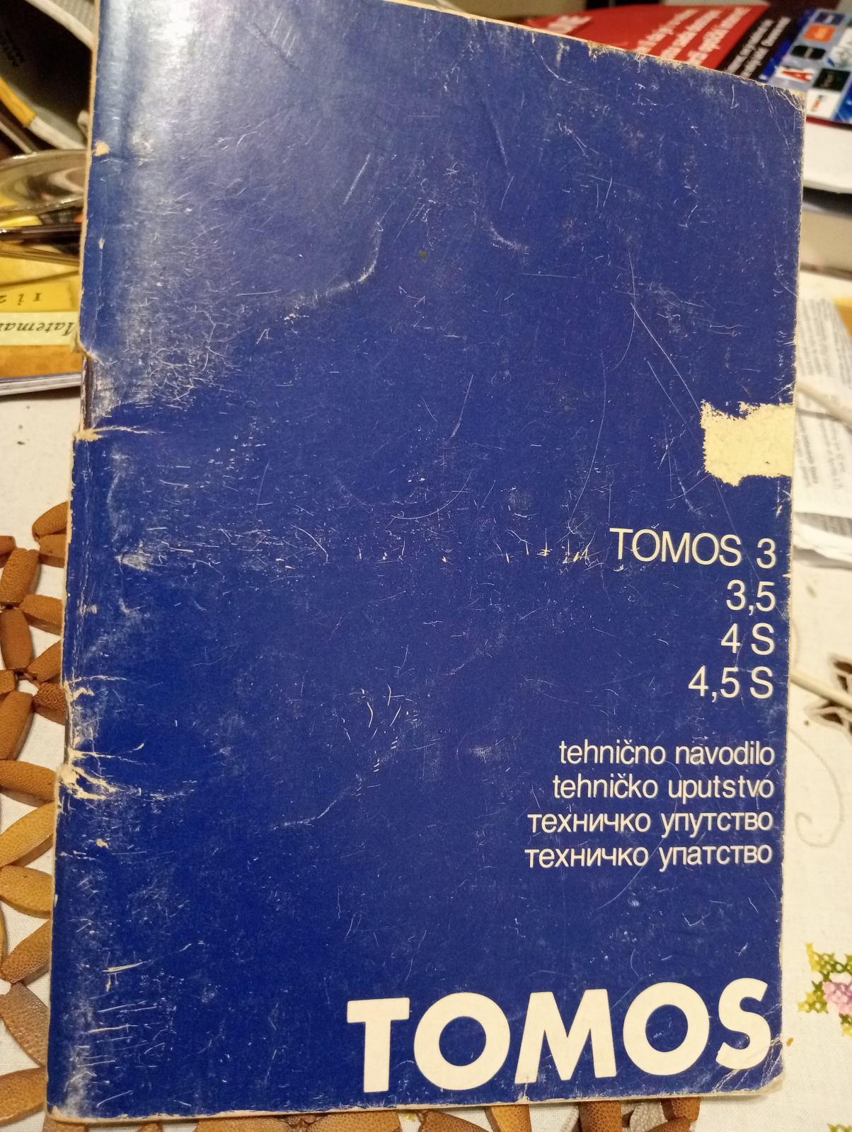 TOMOS 3; 3,5; 4 S; 4,5 S. - TEHNIČKO UPUTSTVO