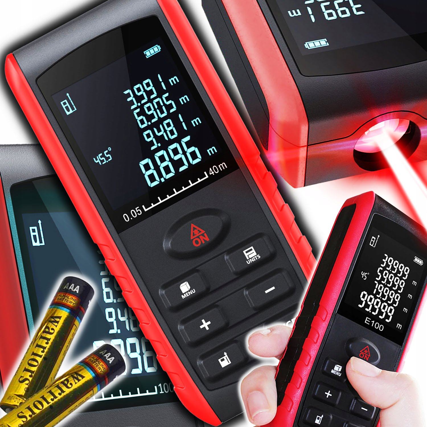 Digitalni LCD laserski metar do 50m