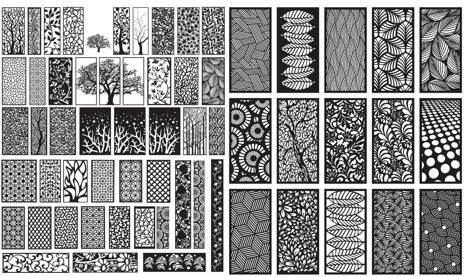 DXF Crtezi za Laser ili Plazmu - Sare za ogradu, panele, itd