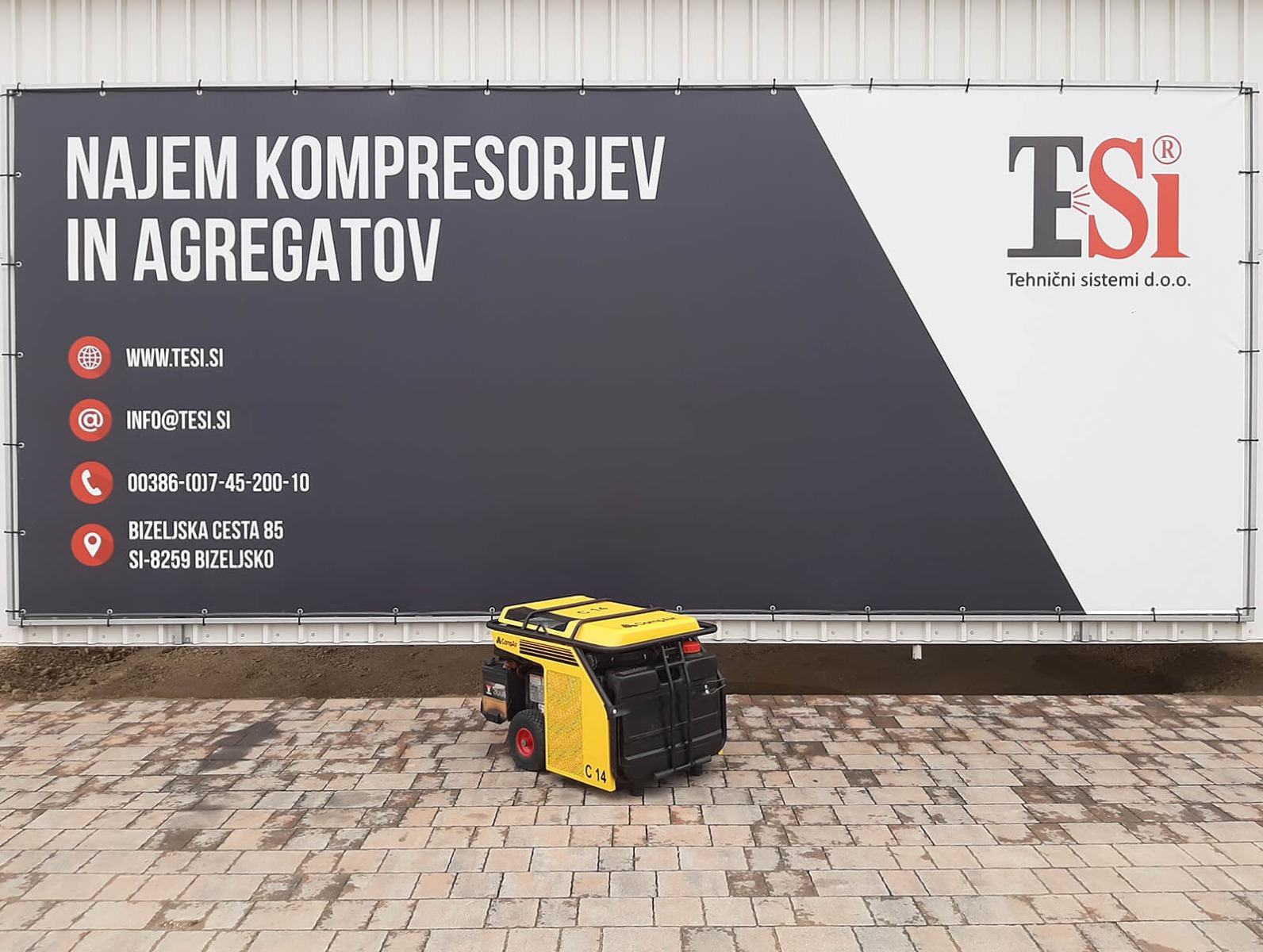 Kompresor compair c14 (7 bar - 1,4 m³/min)
