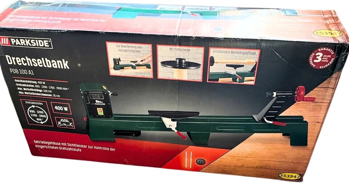Parkside PDB 100 A1 tokarski stroj za drvo