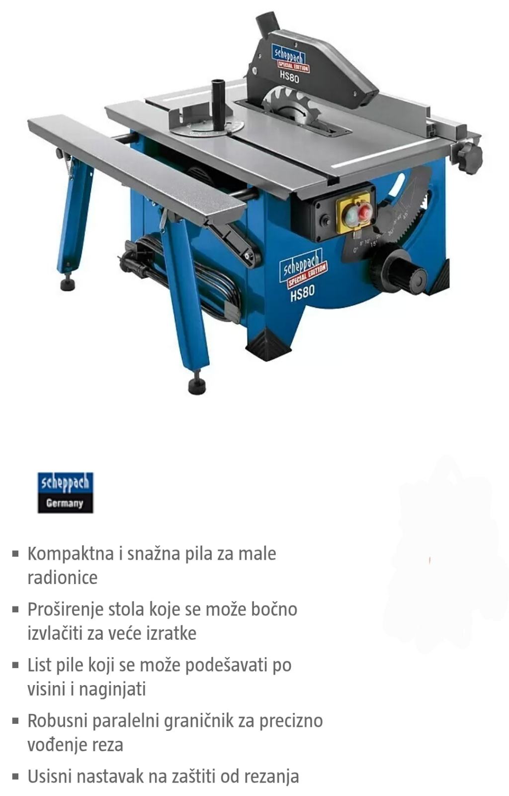 Scheppach HS80 -40% POPUST