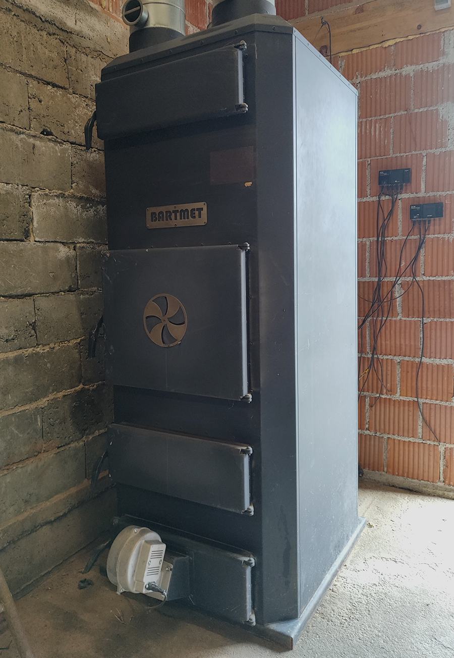 Termogen pec 100kw na drva i 39m Spiro cijevi fi200