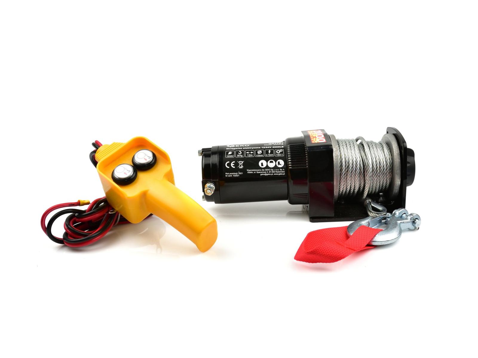 Vitlo elektro 12V 907 kg GEKO - NOVO - DOSTAVA