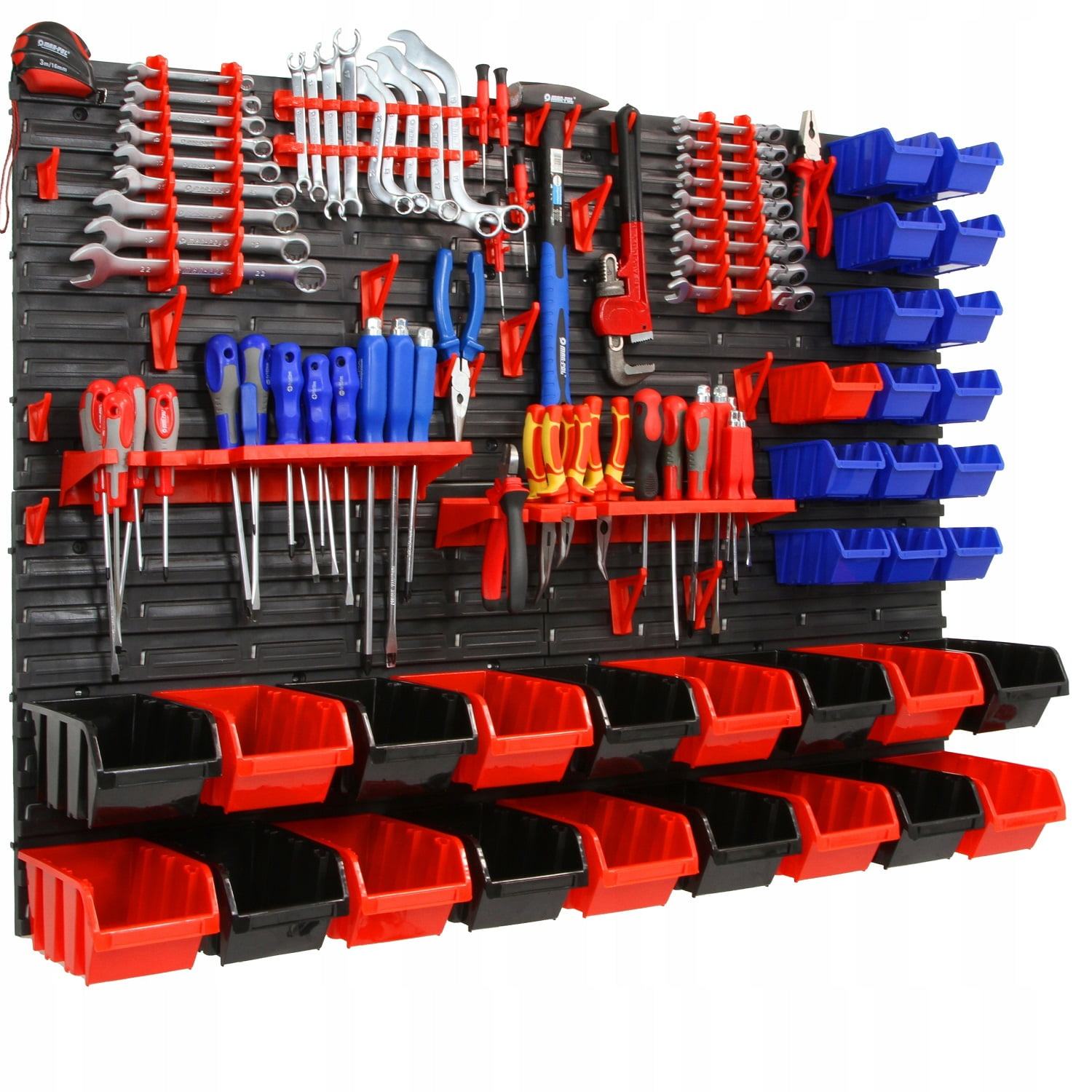 Zidna ladica PVC 74 Organizator djelomičnog alata 115x78cm