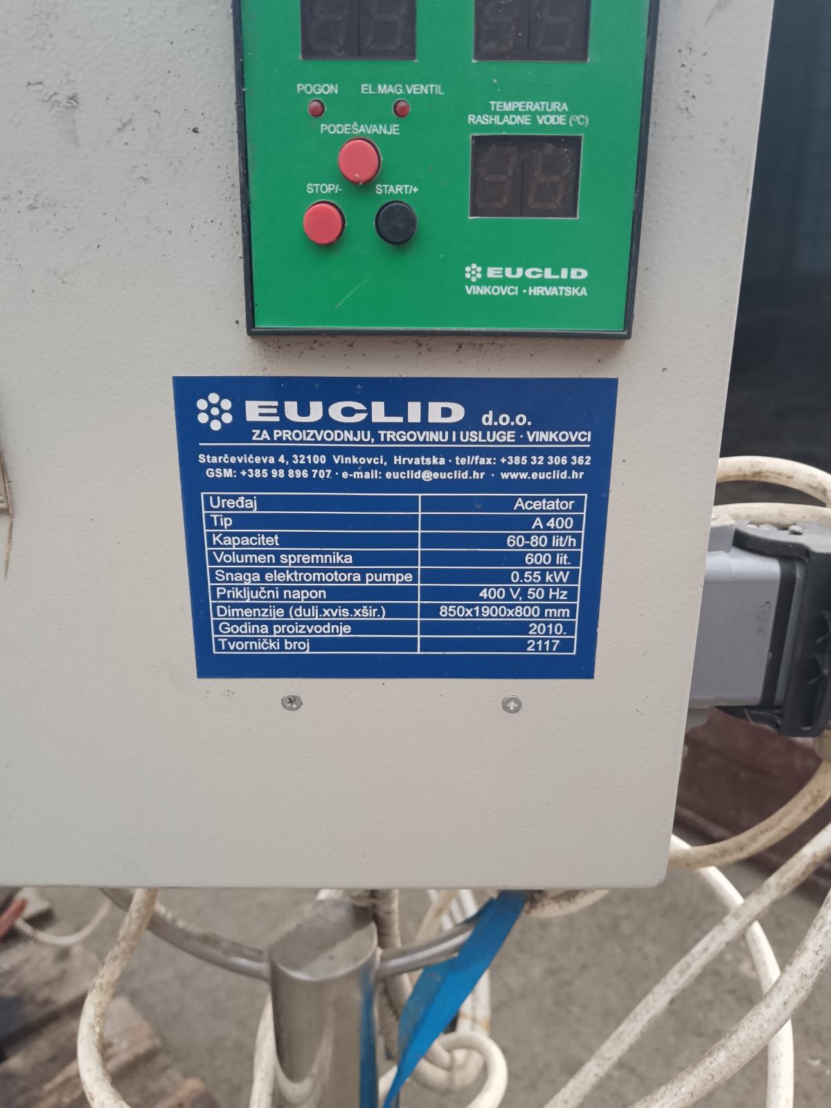 Stroj za proizvodnju jabučnog octa acetator