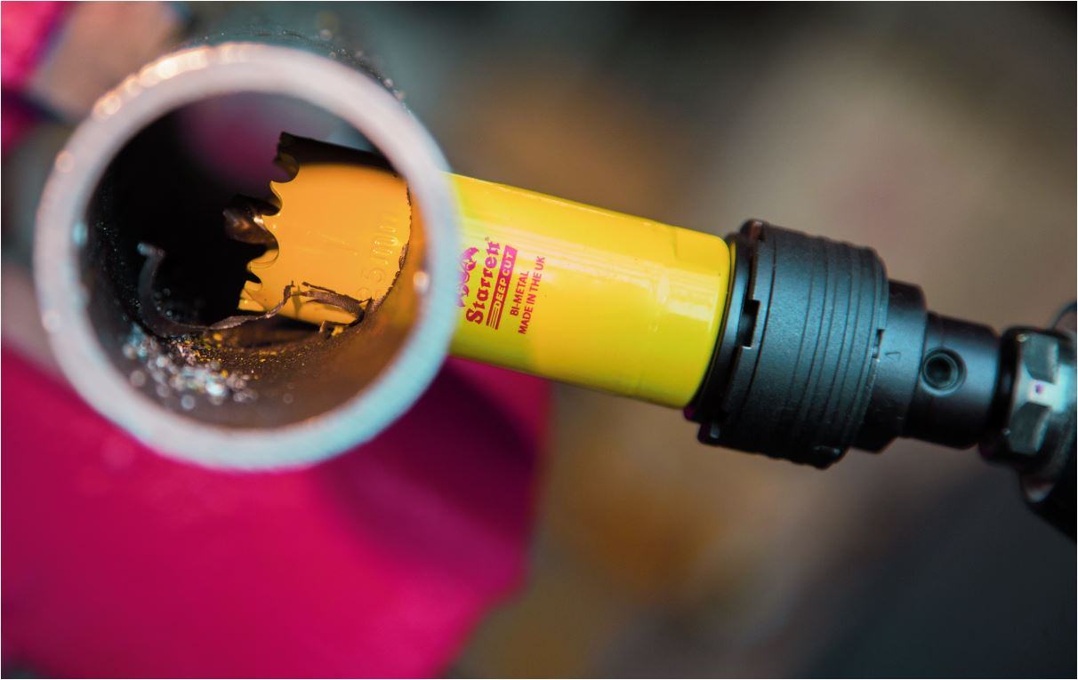 Krunske pile, bimetalne krune za bušenje rupa u metalu