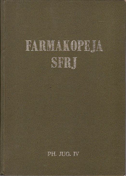 FARMAKOPEJA SFRJ / PHARMACOPOPEA JUGOSLAVICA - sv. 1.