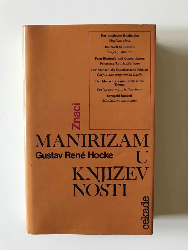 Gustav Rene Hocke : Manirizam u književnosti