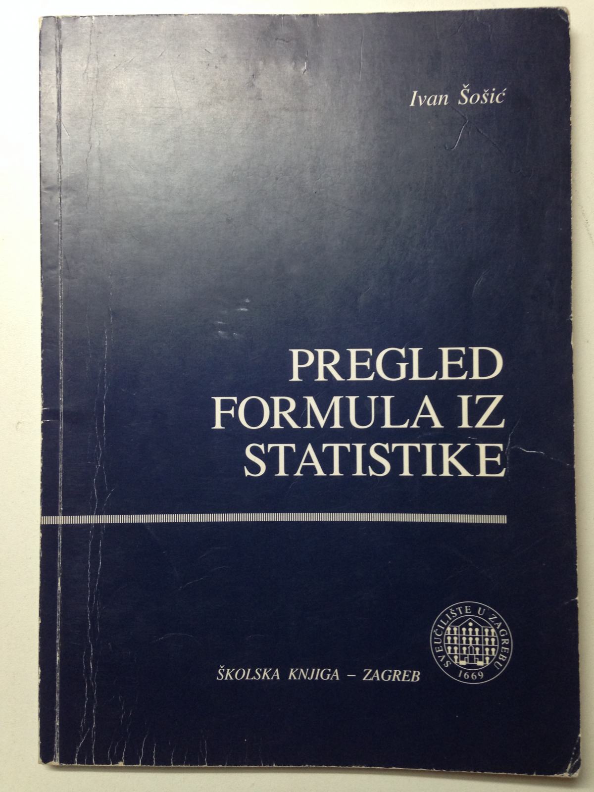 Pregled formula iz statistike, I. Šošić
