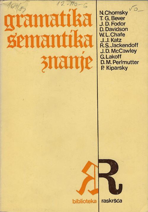 Suško, Mario (prev. i ur.) - Gramatika, semantika, znanje