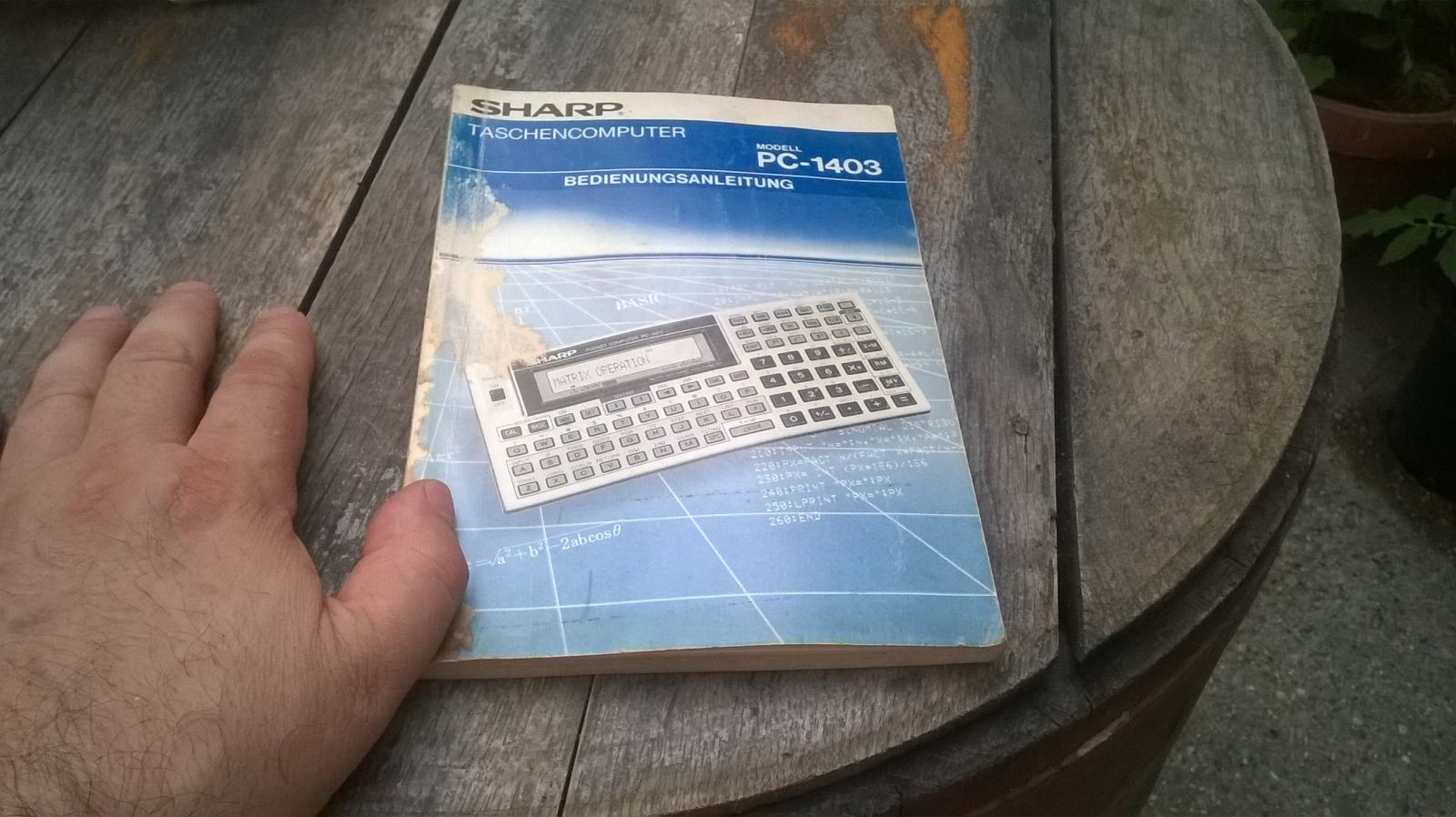 TASCHENCOMPUTER SHARP PC-1403 BEDIENUNGSANLEITUNG UPUTSTVO