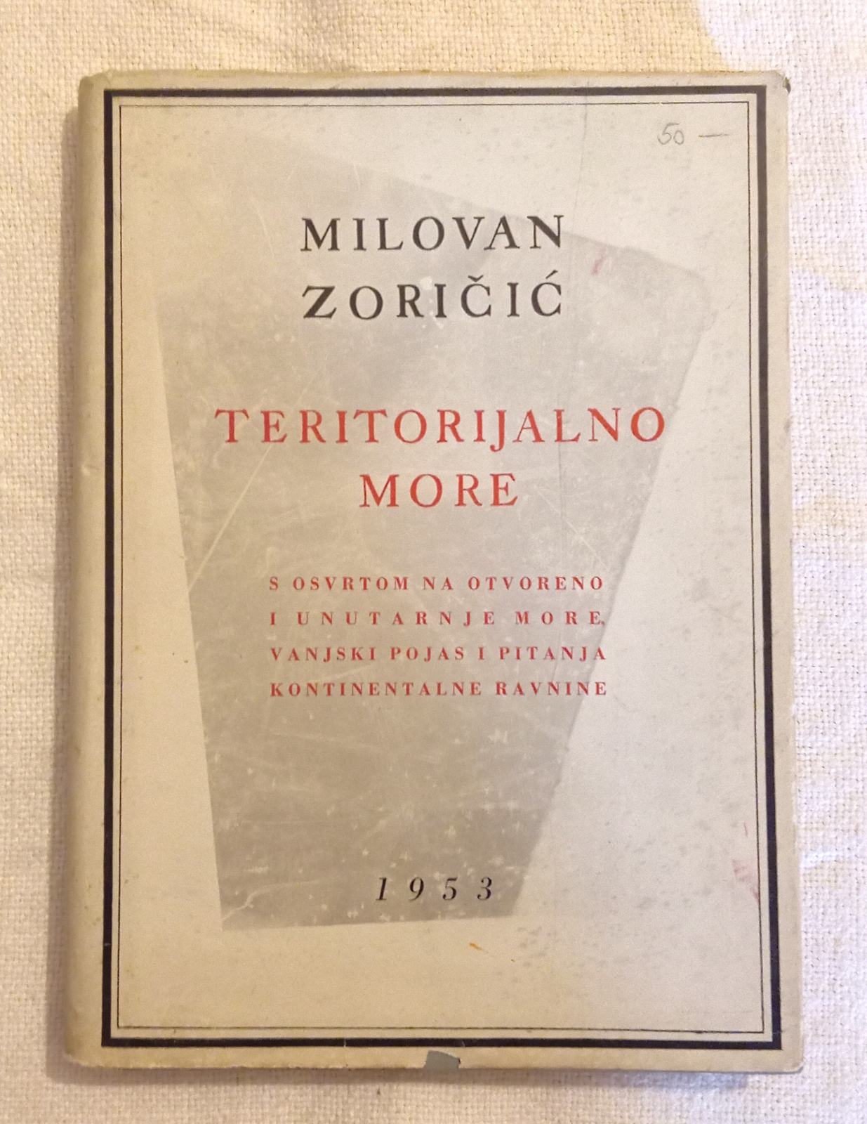 Milovan Zoričić: Teritorijalno more.