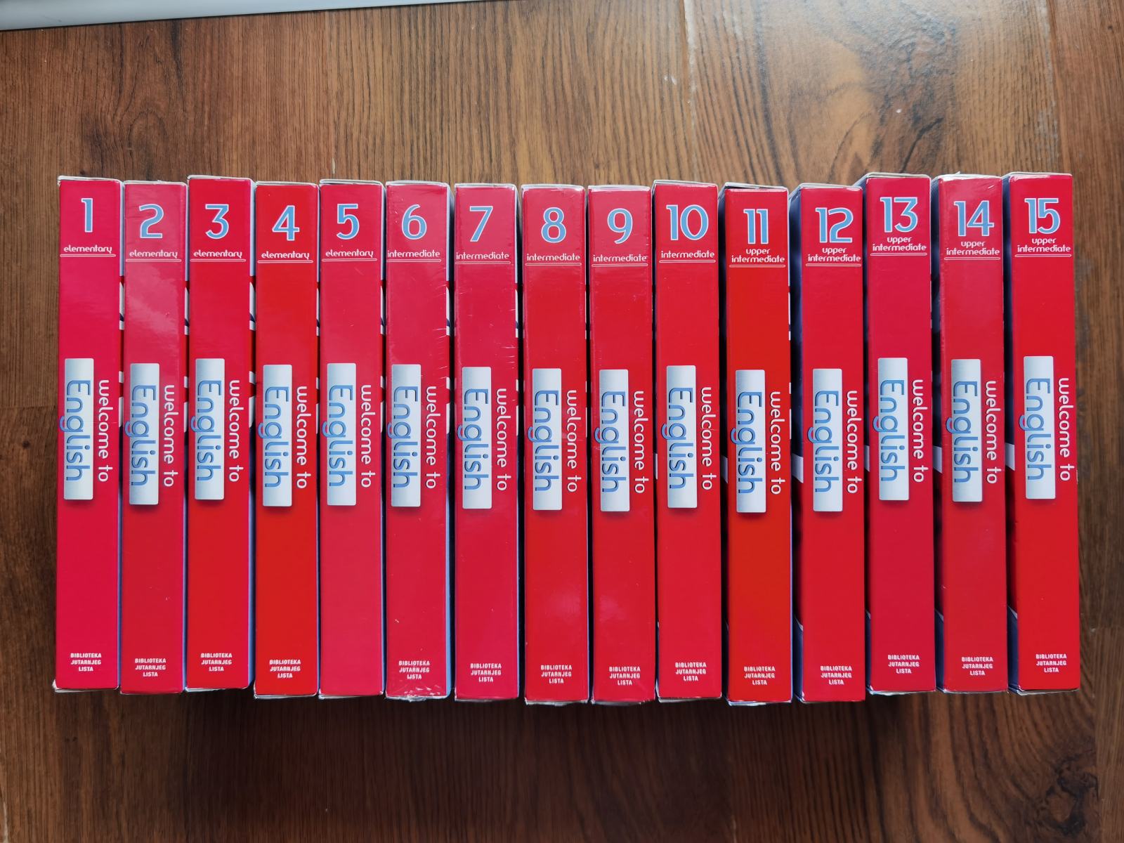 Multimedijski tečaj engleskog - Welcome to English 1-15, 3 stupnja.