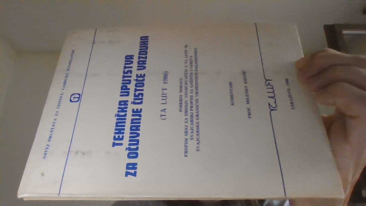 TEHNIČKA UPUTSTVA ZA OČUVANJE ČISTOĆE VAZDUHA