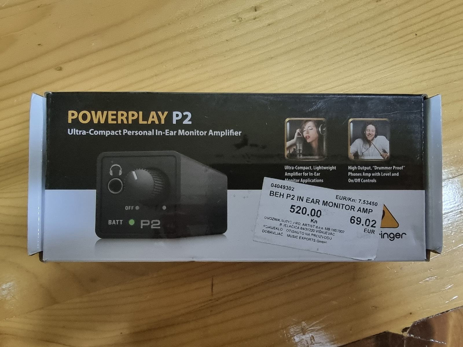 Behringer Powerplay P2 In-Ear monitorsko pojačalo