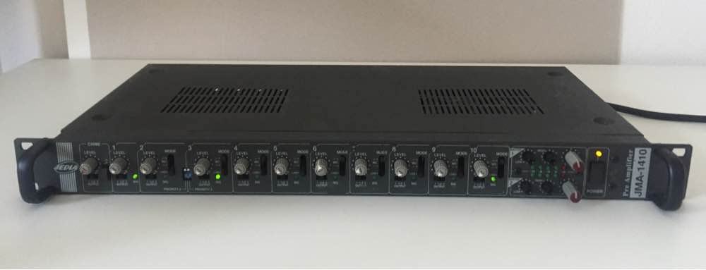 JEDIA JMA-1410 Input 10-Channel, 2-Output Mixer pre-amp
