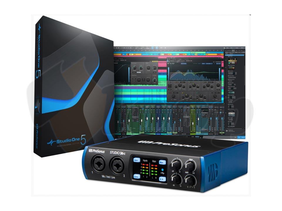 PreSonus Studio 26c USB-C + Studio One 5 Professional softver SET
