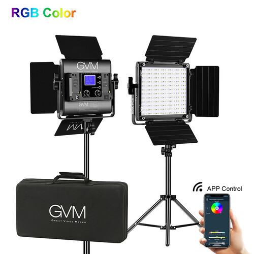 Set GVM 800D-RGB LED Light Panel (2 svjetlosna panela)