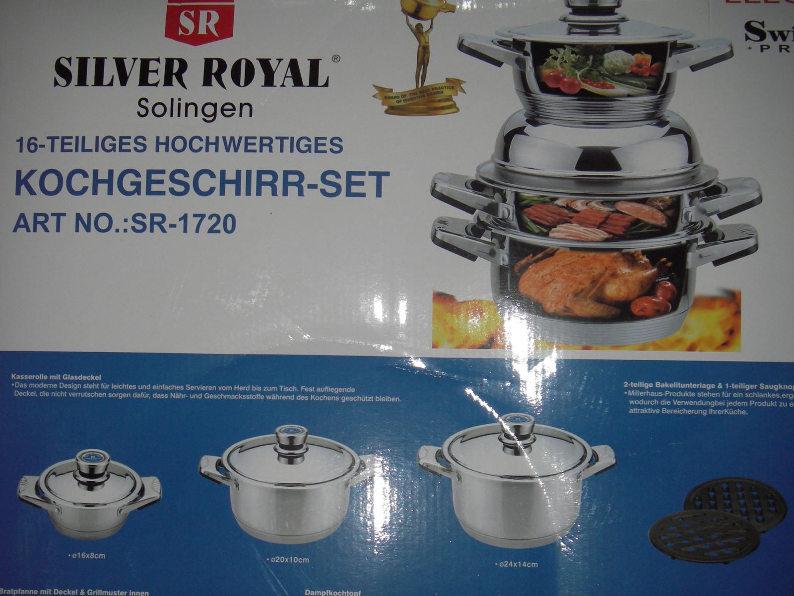 ***NOVO***ZAPAKIRANO*** SILVER ROYAL SOLINGEN SET